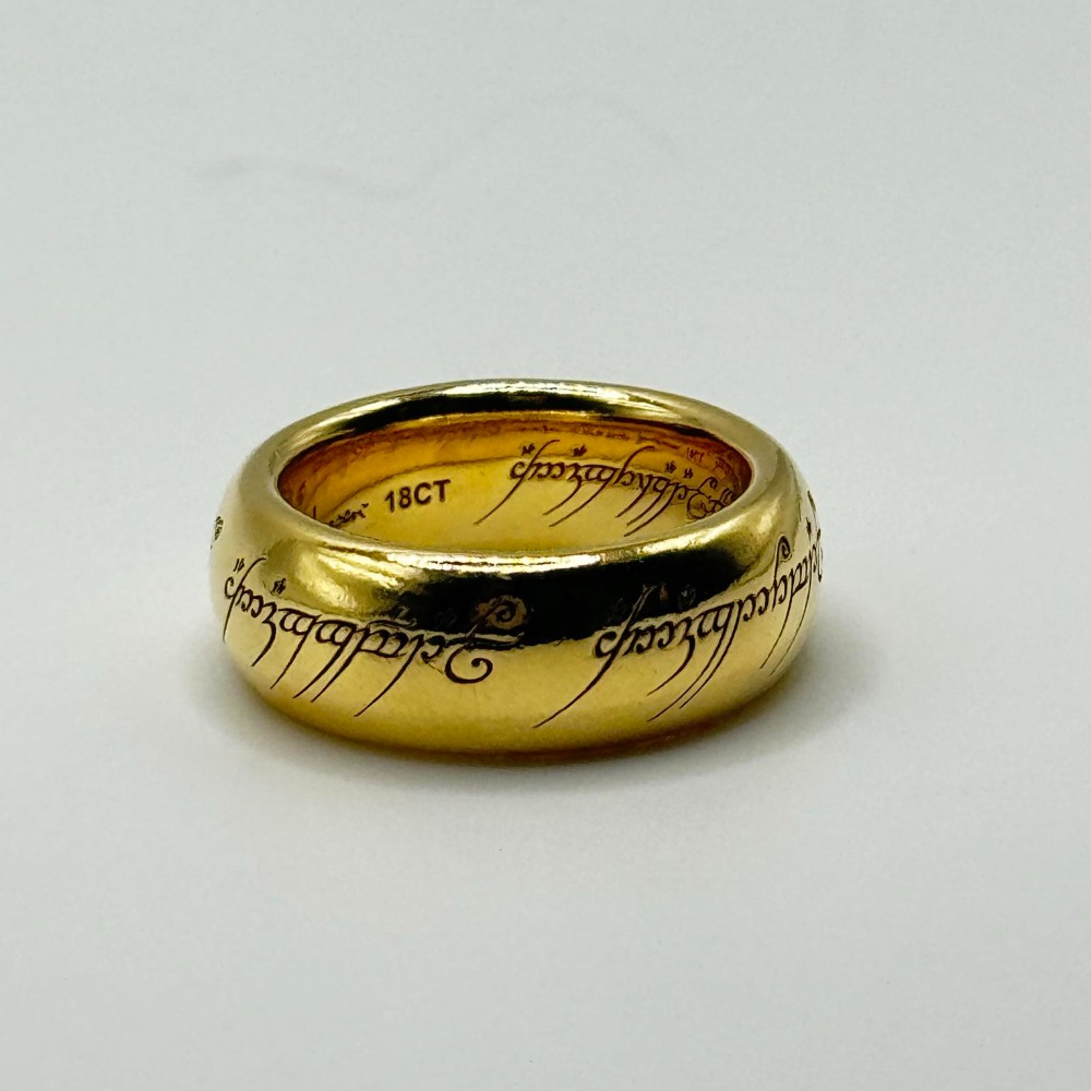 Pre-owned 18ct Official Jens Hansen Lord Of The Rings One Ring & Silver ...